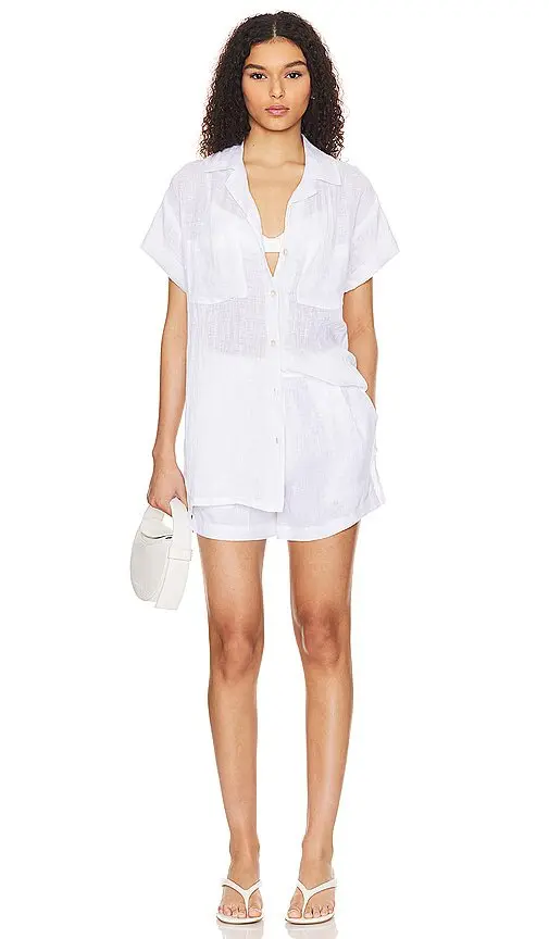 VITAMIN A The Getaway Short - White Ecolinen
