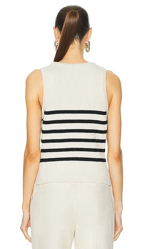 L'academie By Marianna Calanth Striped Knit Vest