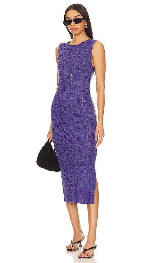 Steve Madden Amirah Knit Dress In Vintage Blue - 5% Off | Editorialist