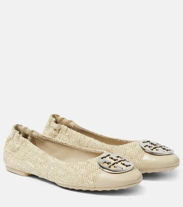 Tory Burch Claire Tweed Ballerinas