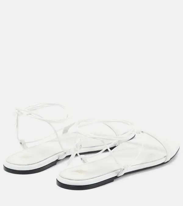 TOTEME Leather Sandals - White