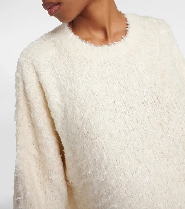 TOTEME Oversized Silk Sweater - Neutrals