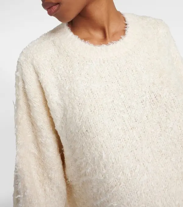 TOTEME Oversized Silk Sweater - Neutrals