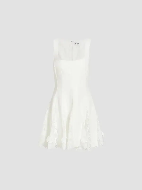 MILLY Ariel Cady 3d Lace Minidress