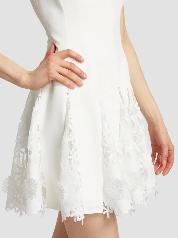 MILLY Ariel Cady 3d Lace Minidress