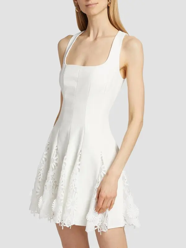 MILLY Ariel Cady 3d Lace Minidress