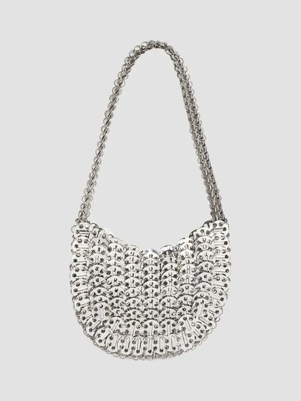 Rabanne 1969 Moon Shoulder Bag - Silver