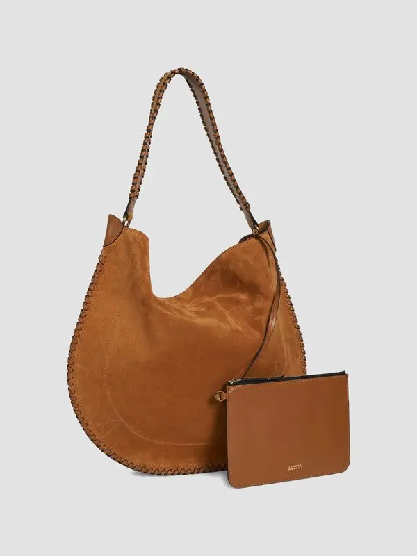 Isabel Marant Étoile Oskan Suede Leather Bag - Cognac