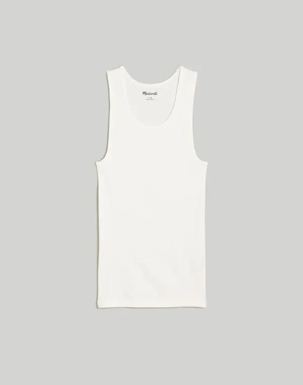 Madewell Ribbed Tank - Soft White