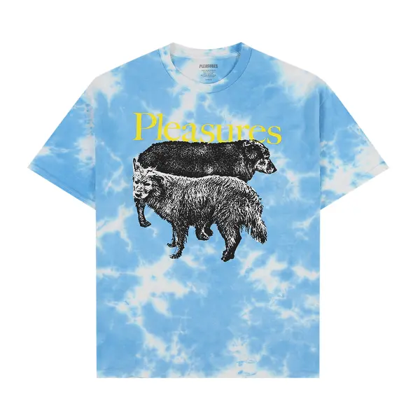 PLEASURES Wet Dogs T-shirt - Blue