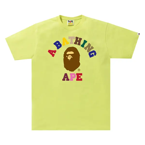 A BATHING APE Colors College Tee - Green