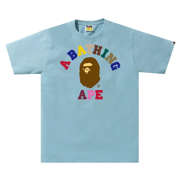 A BATHING APE Colors College Tee - Blue