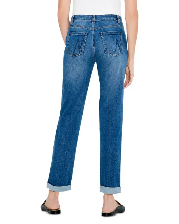 NIC+ZOE Mid Rise Girlfriend Jeans