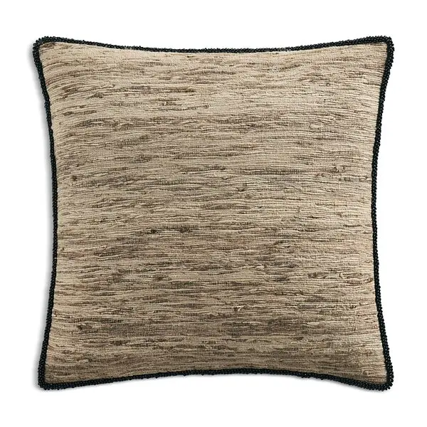 Donna Karan New York Home Mother Of Pearl Decorative Pillow, 16 X 16 - Black