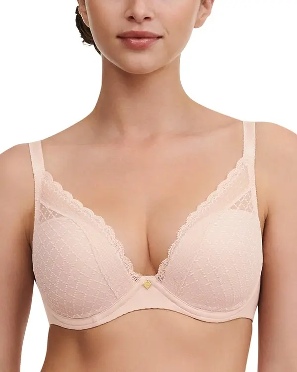 Chantelle Norah Plunge Underwire T-shirt Bra - Rose