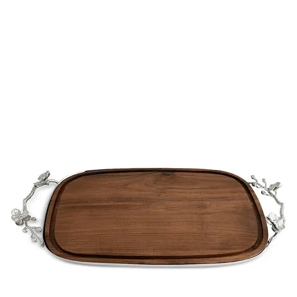 Michael Aram White Orchid Wooden Bread Board - Brown