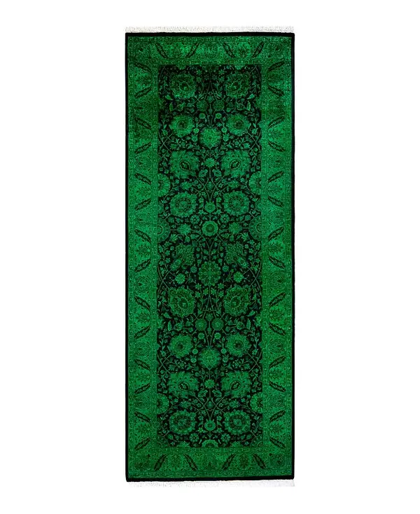 Bloomingdale'S Fine Vibrance M1388 Runner Area Rug, 3' X 8'1 - Green