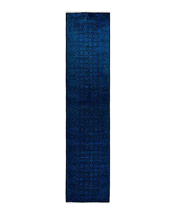 Bloomingdale'S Fine Vibrance M1120 Runner Area Rug, 2'7 X 11'10 - Blue