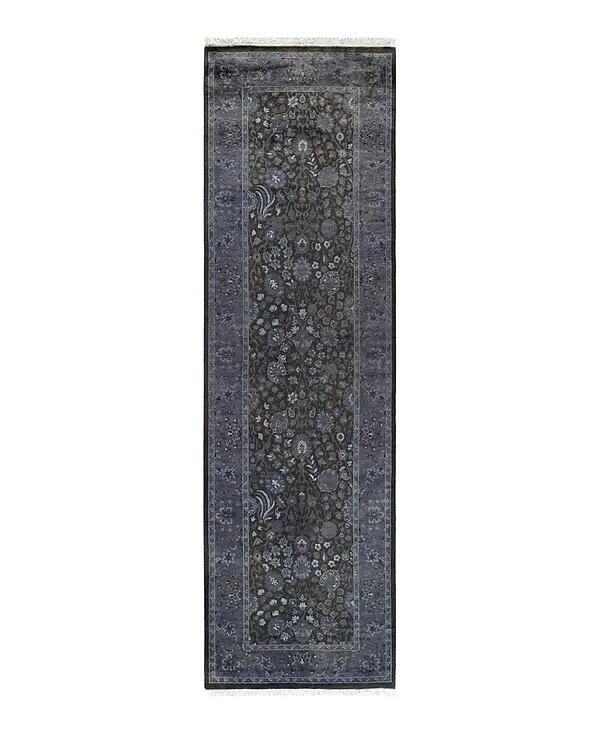 Bloomingdale'S Fine Vibrance M1607 Runner Area Rug, 2'7 X 8'10 - Gray