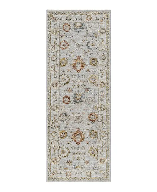 Livabliss Reina Ren-2307 Runner Area Rug, 2'7 X 7'3 - Silver