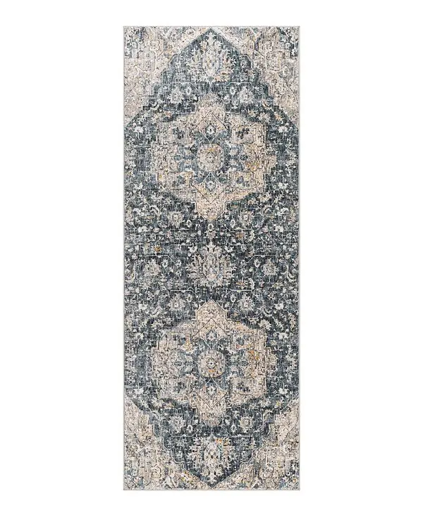 Livabliss Cardiff Cdf-2307 Runner Area Rug, 2'7 X 7'3 - Blue/turquoise
