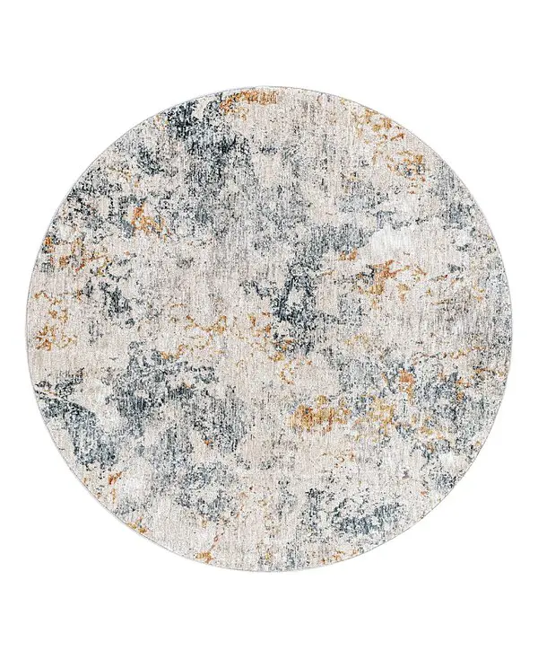 Livabliss Laila Laa-2315 Round Area Rug, 5'3 X 5'3 - Teal