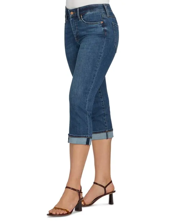 NYDJ Marilyn Cuffed Straight Leg Cropped Jeans