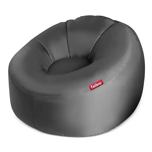 FATBOY Lamzac O Inflatable Round Arm Chair - Steel Gray