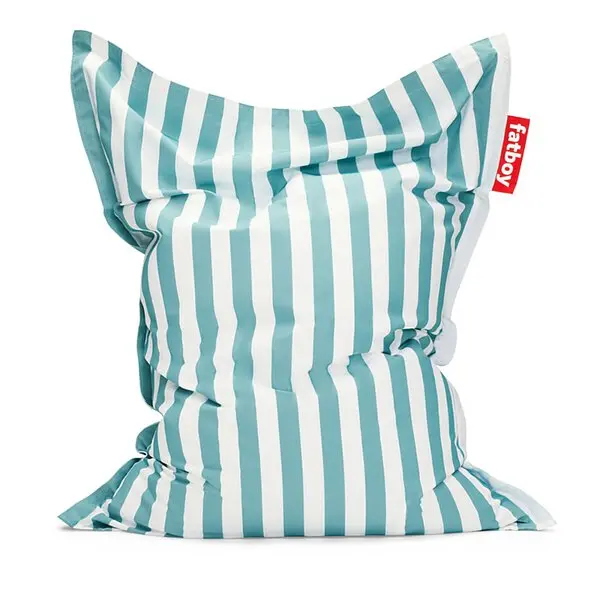 FATBOY Original Slim Outdoor Bean Bag Chair - Stripe Azur