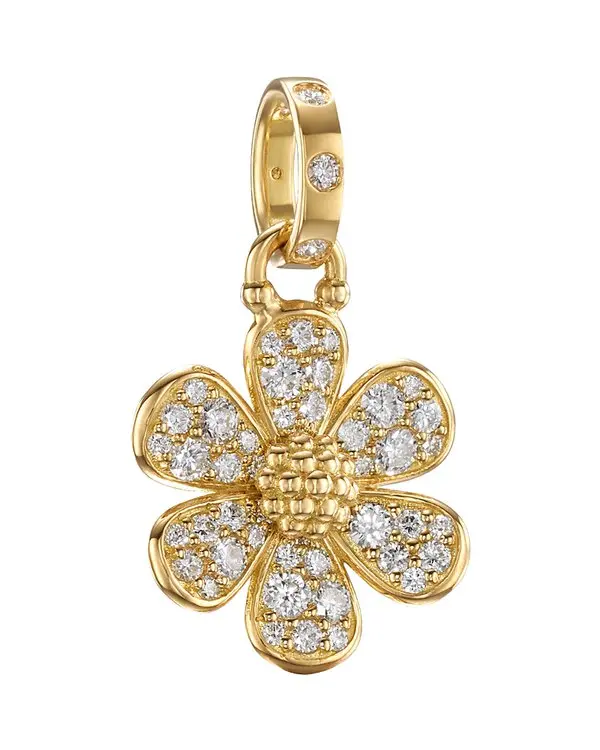 Temple St. Clair 18k Yellow Diamond Snow Flower Pendant - Gold