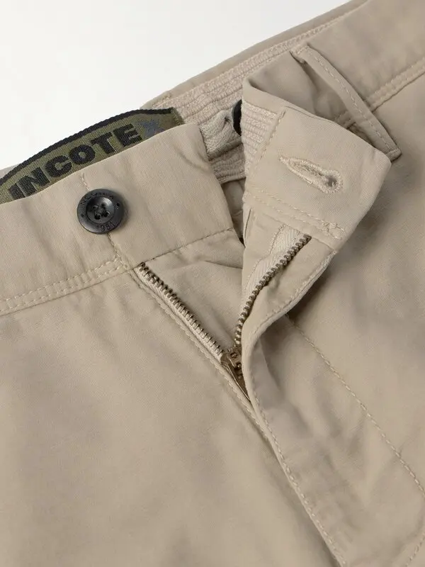 SLOWEAR Straight-leg Cotton-blend Trousers - Neutrals
