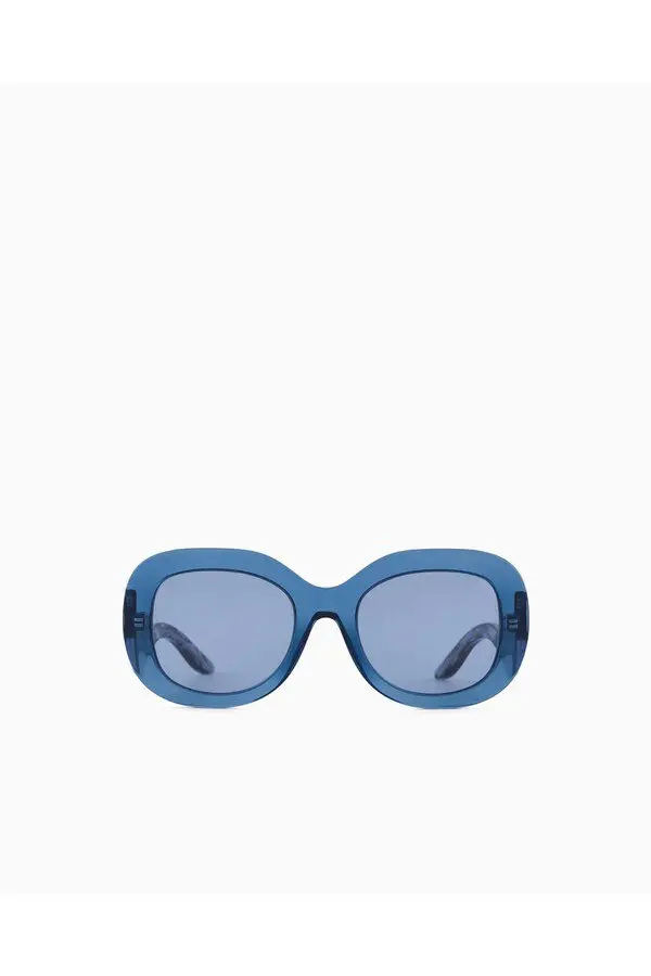 Giorgio Armani Oval Sunglasses - Blue