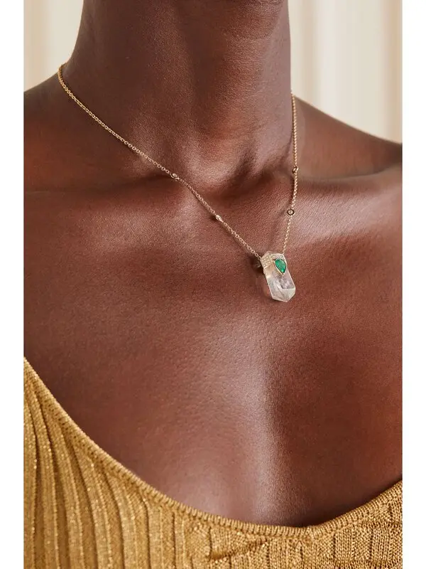 Jacquie Aiche 14-karat Multi-stone Necklace