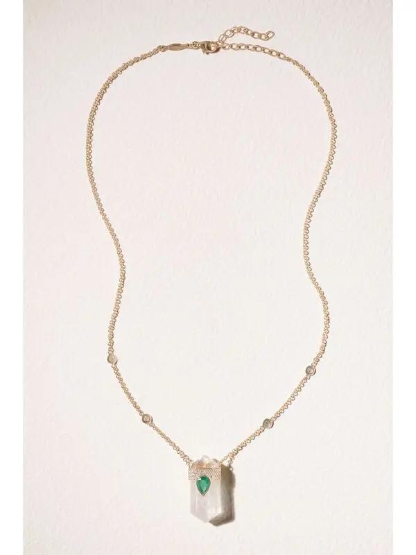 Jacquie Aiche 14-karat Multi-stone Necklace