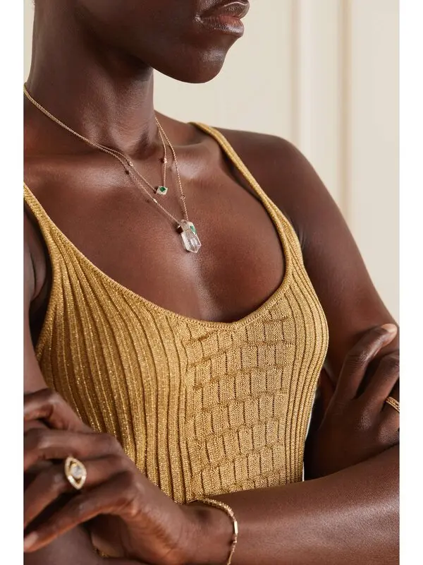 Jacquie Aiche 14-karat Multi-stone Necklace