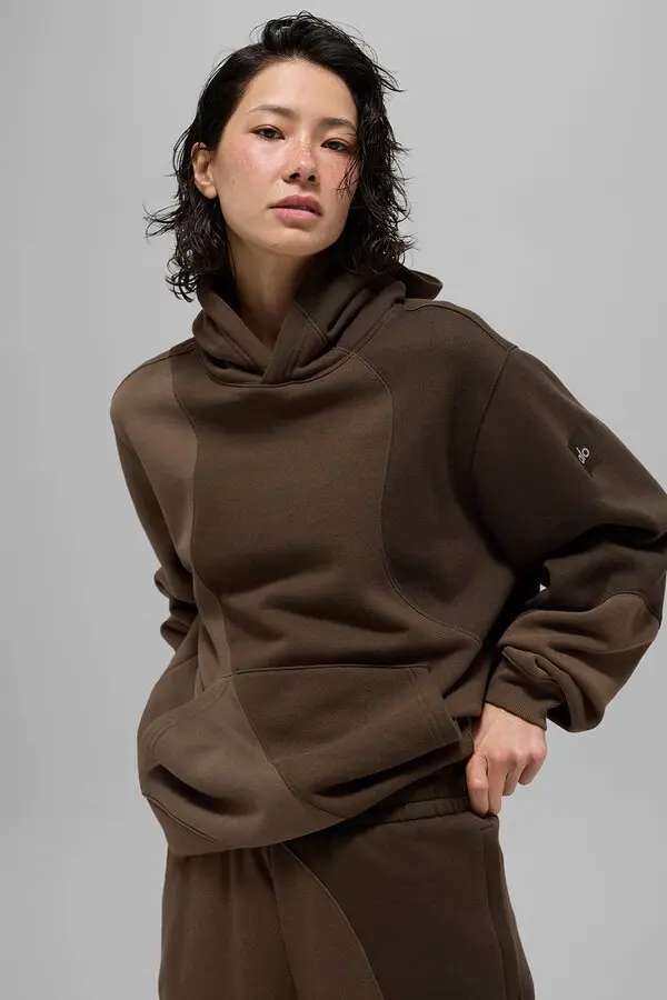 Alo Yoga Make Waves Hoodie - Espresso Tonal