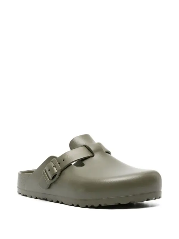 BIRKENSTOCK Boston Buckled Slippers - Green