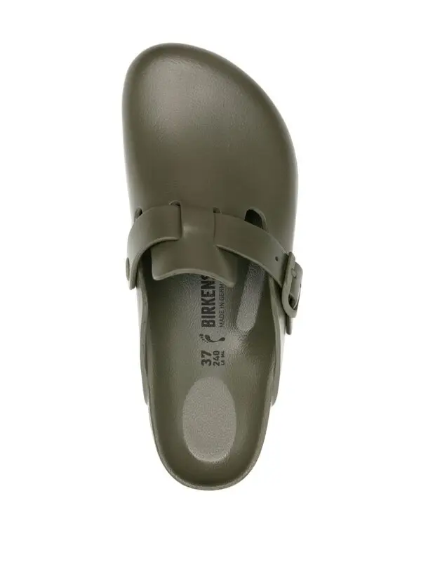 BIRKENSTOCK Boston Buckled Slippers - Green