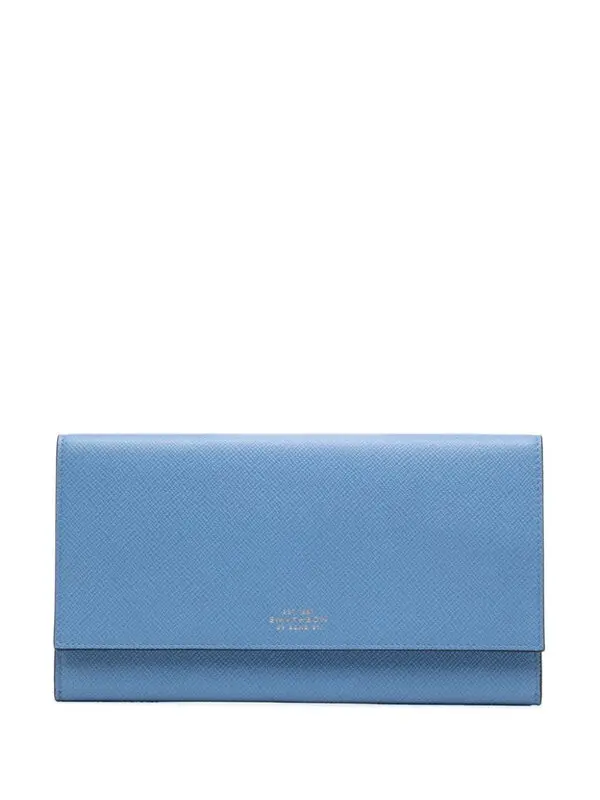 Smythson Pma Marshall Travel Wallet - Blue
