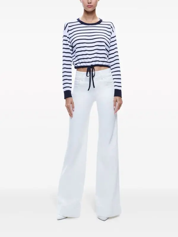 Alice + Olivia Bernetta Striped Top