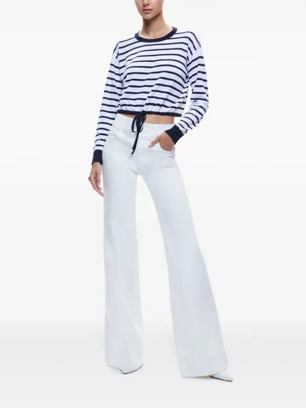 Alice + Olivia Bernetta Striped Top