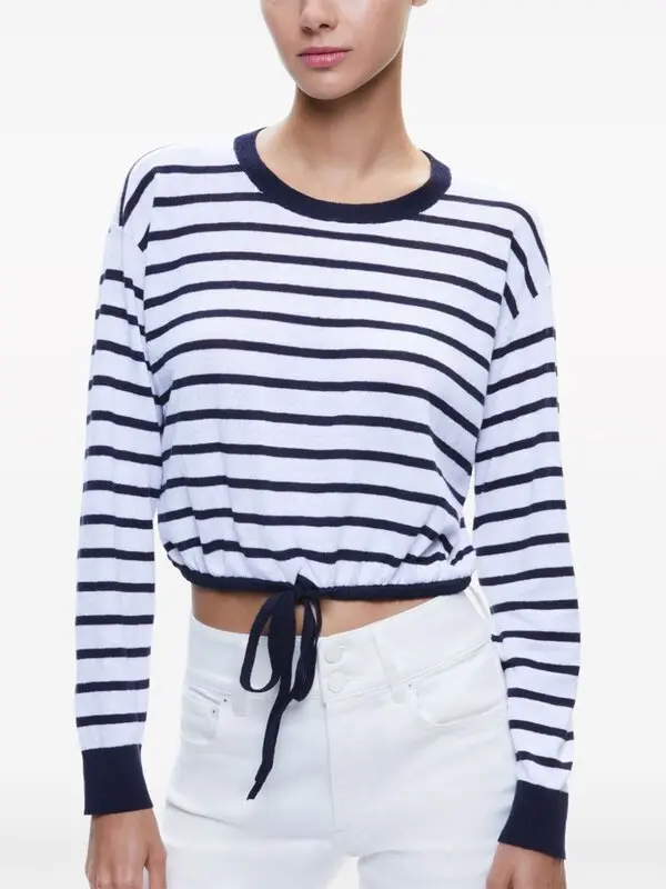 Alice + Olivia Bernetta Striped Top