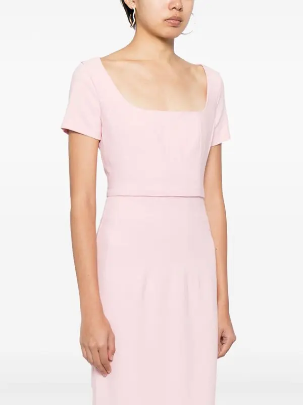 Staud Anya Square-neck Crop Blouse