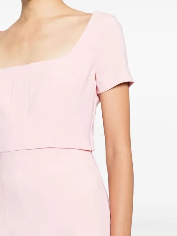 Staud Anya Square-neck Crop Blouse