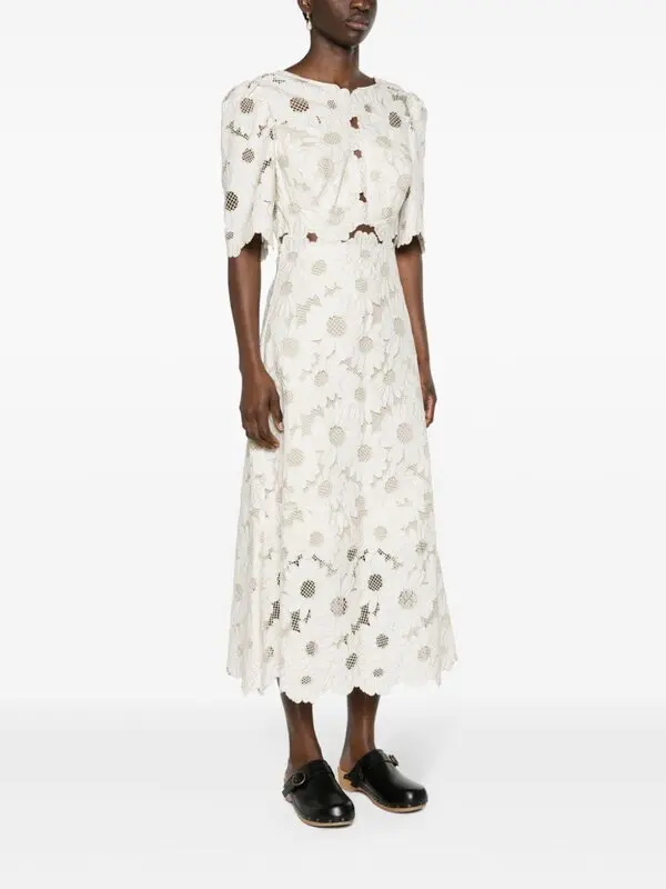 chinese dress ladies Contrast Scalloped Lace And Velvet Column Gown Black – Roland Mouret main image 0