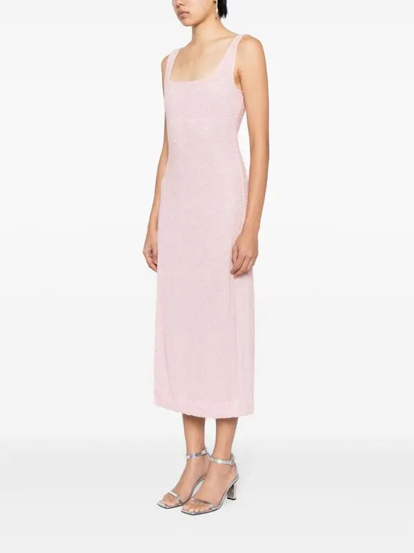 Staud Le Sable Midi Dress - Pink