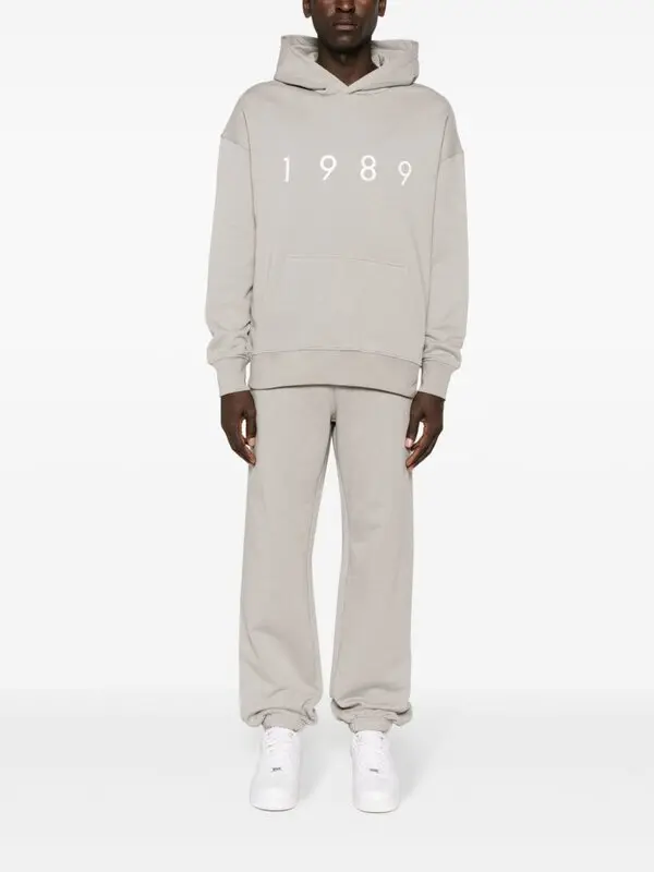 1989 STUDIO Logo-appliqué Cotton Track Trousers