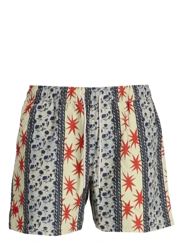 OAS Company Karma Geometric-print Swim Shorts - Blue