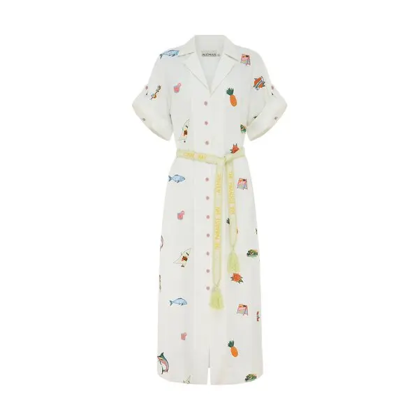 Alemais Marlin Embroidered Maxi Dress - Cream | Editorialist