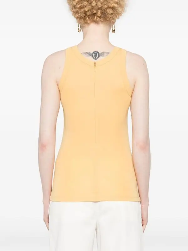 TOTEME Sleeveless Crepe Tank Top - Yellow